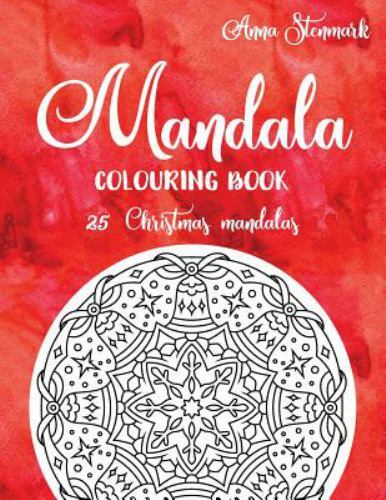 Mandala Colouring Book - 25 Christmas Mandalas : The Red Mandala Book ...