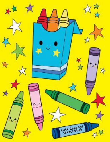 Cute Crayons Sketchbook : Jumbo Drawing Pad for Sketching, Doodling and ...