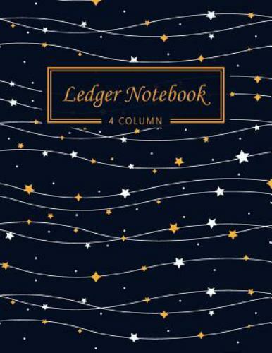 Ledger Notebook : 4 Column Ledger Record Book Account Journal ...