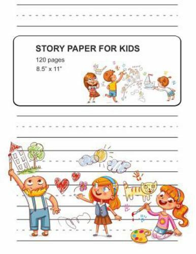 Story Paper for Kids : Story Paper Notebook, Softcover (8. 5x11 Inches ...