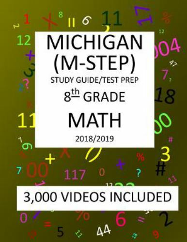 8th Grade MICHIGAN M-STEP 2019 MATH Test Prep : 8th Grade MICHIGAN ...
