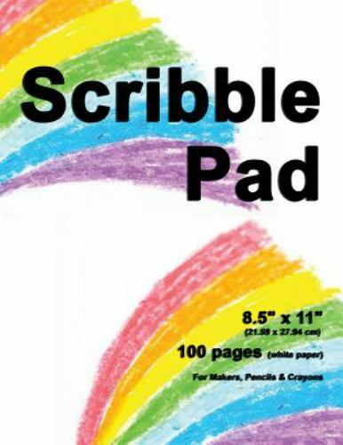 Scribble Pad : 8. 5 X 11 , Drawing Scribble Pad, 100 Pages, Durable ...