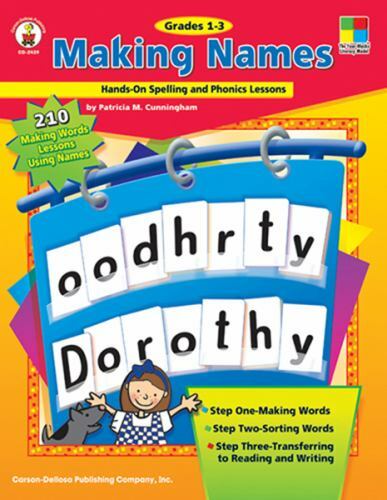 Making Names, Grades 1 - 3 : Hands-On Spelling and Phonics Lessons by ...