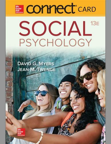 Connect Access Card for Social Psychology by David Myers and Jean ...