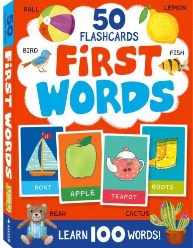 First Words. 50 Flash Cards : Learn 100 Words! by Clever Publishing ...