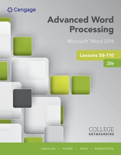 Bundle: Keyboarding and Word Processing Essentials Lessons 1-55: Microsoft Word 2016, Spiral ...