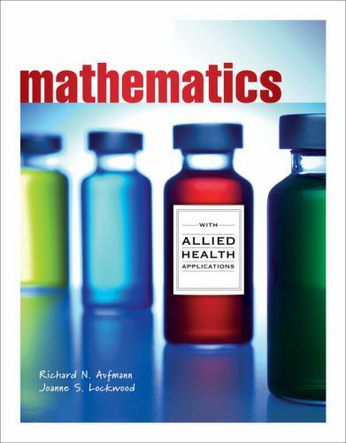 Bundle: Mathematics Allied Health Professional + WebAssign Printed ...
