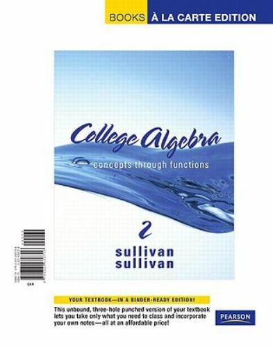 College Algebra : Concepts through Functions, Books a la Carte Edition ...