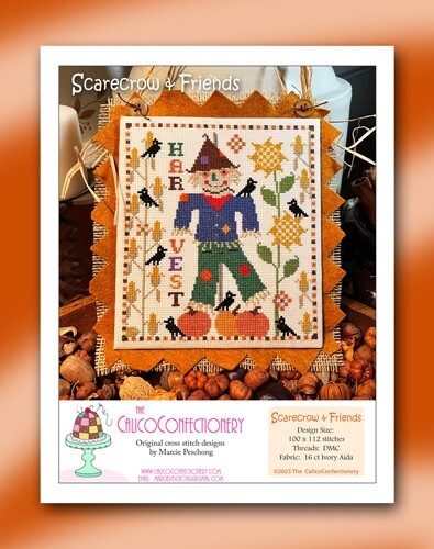 Pattern Calicoconfectionery Fall | Scarecrow Friends Cross Stitch