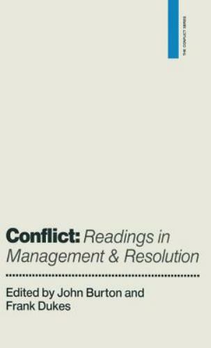 Readings in Management and Resolution by Frank Dukes (1990, Hardcover ...