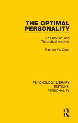 Optimal Personality : An Empirical and Theoretical Analysis by Richard W. Coan (2021, Trade ...