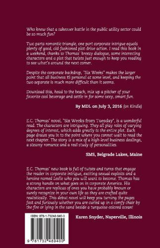 Six Weeks from Tuesday by Susan Hanafee (2018, Trade Paperback) for ...