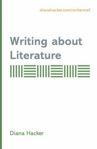 Writing about Literature : Supplement to Accompany a Writers Reference ...