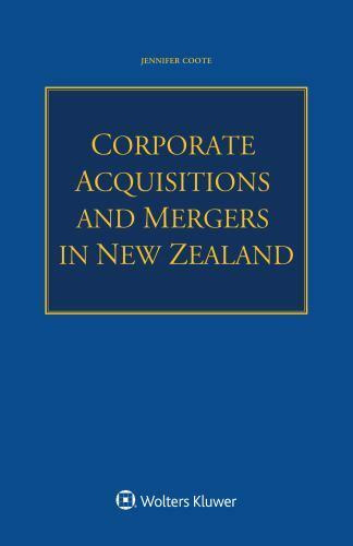 Corporate Acquisitions and Mergers in New Zealand by Jennifer Coote ...