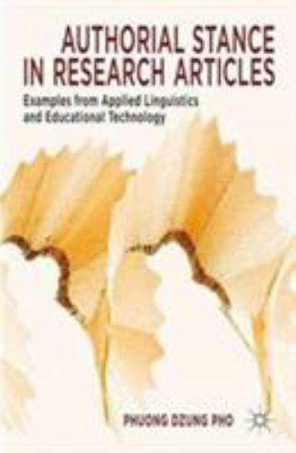 Authorial Stance in Research Articles : Examples from Applied ...
