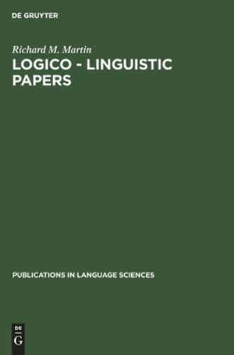 Publications in Language Sciences Ser.: Logico - Linguistic Papers by ...