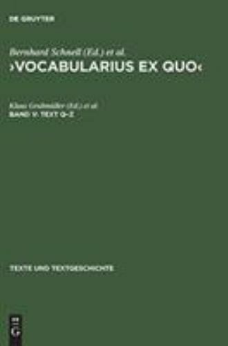 Texte und Textgeschichte Ser.: Text Q-Z Band VI by Bernhard Schnell ...