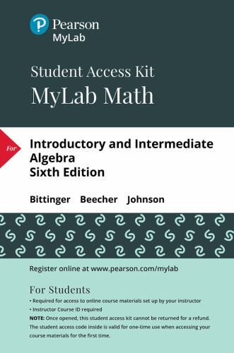 MyLab Math with Pearson EText Access Code (24 Months) for Introductory ...