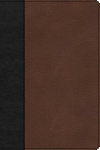 CSB Large Print Thinline Bible, Black/Brown LeatherTouch by C. S. B ...
