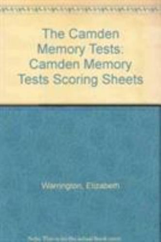 Camden Memory Tests Scoring Sheets by Elizabeth Warrington (1996 ...
