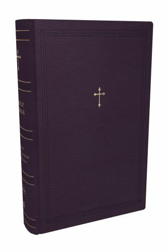 NKJV, Compact Paragraph-Style Reference Bible, Leathersoft, Purple with ...