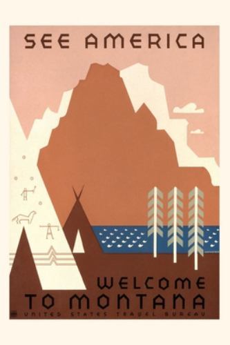 Vintage Journal See America, Montana Travel Poster by Found Image Press ...