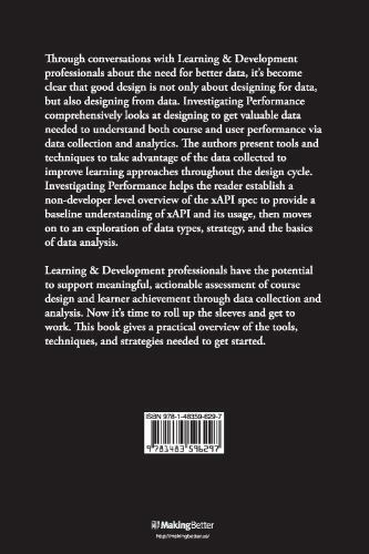 Investigating Performance : Design and Outcomes with Xapi by Janet ...