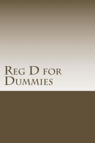 Reg d for Dummies by Douglas Slain (2017, Trade Paperback) for sale ...