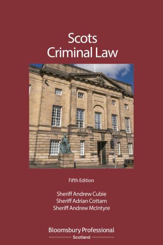 Scots Criminal Law by Andrew M. Cubie, Andrew McIntyre and Adrian ...