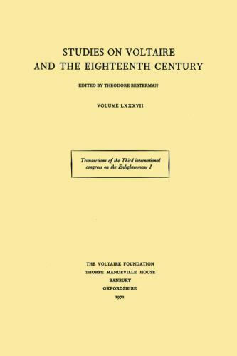 Oxford University Studies in the Enlightenment Ser.: Transactions of ...