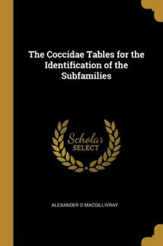 Coccidae Tables for the Identification of the Subfamilies by Alexander ...