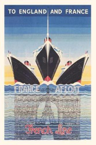 Vintage Journal Poster, to England and France Poster by Found Image ...
