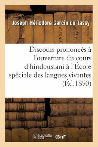 Litterature Ser.: Discours Prononces a l'Ouverture du Cours d ...
