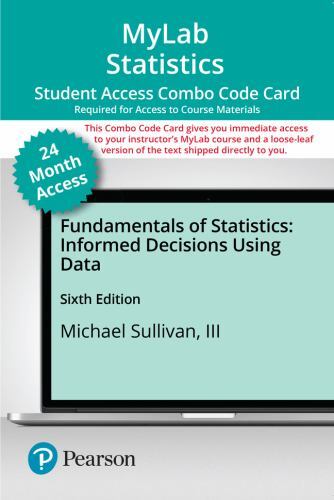 MyLab Statistics with Pearson EText -- Combo Access Card -- for ...