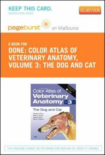 Color Atlas of Veterinary Anatomy Vol. 3 : The Dog and Cat by Susan A ...