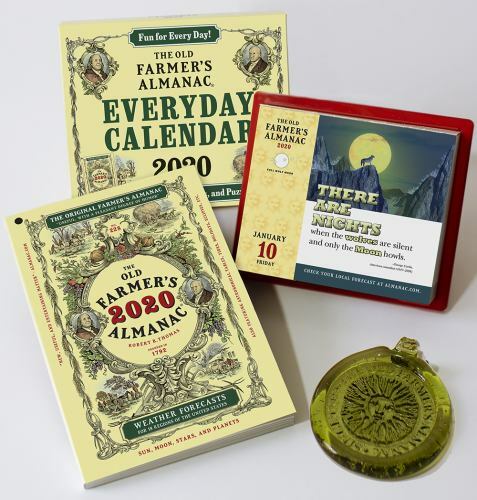 Old Farmer's Almanac 2020/everyday Box Calendar 2020/sun Catcher Bundle ...
