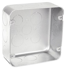 4-11/16" Drawn Junction Box, 2-1/8" Deep with (12) 1/2" Side Knockouts ...