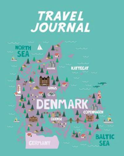 Travel Journal : Map of Denmark. Kid's Travel Journal. Simple, Fun ...