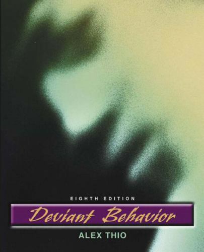 Deviant Behavior by Alex B. Thio (2005, Hardcover) for sale online | eBay