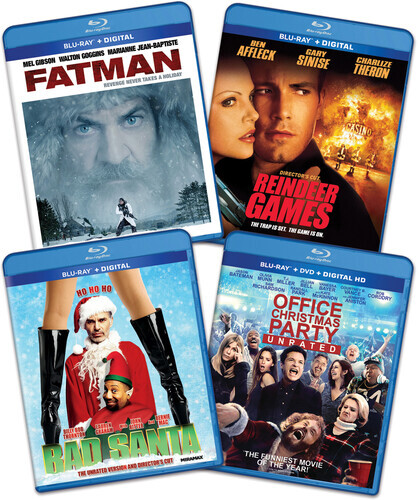 Fatman / Reindeer Games / Bad Santa / Office Xmas Party (Holiday 4-Pack ...