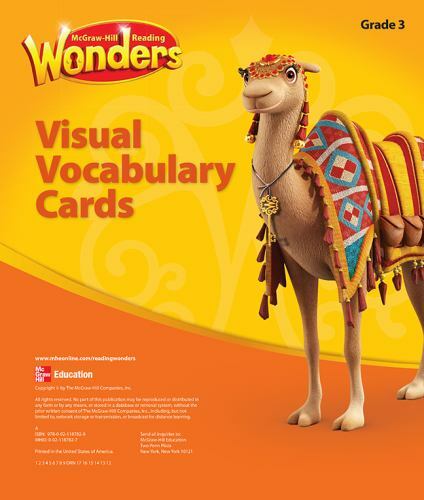 Reading Wonders, Grade 3, Visual Vocabulary Cards by McGraw Hill (2016 ...