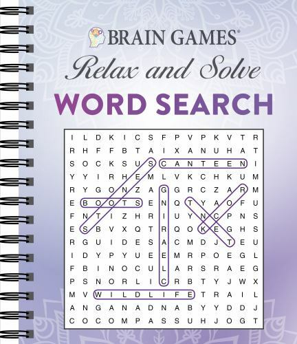 Brain Games - Relax and Solve: Word Search (Purple) by Publications ...