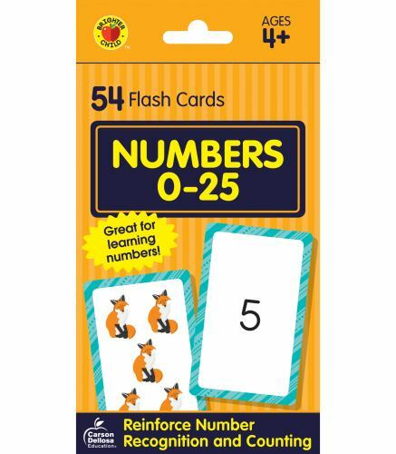 Numbers 0-25 : 54 Flash Cards by Carson Dellosa Education (2019, Cards ...