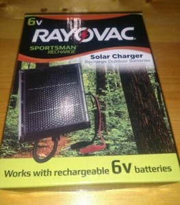Rayovac Sportsman Recharge 6v Solar Outdoor Battery Charger for sale ...