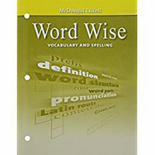 McDougal Littell Literature : Word Wise Student's Editionvocabulary and ...