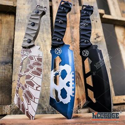 11" TACTICAL FIGHTING CLEAVER FULL TANG FIXED BLADE