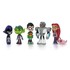 Teen Titans Go Deluxe 6 Pack Mini Figures Raven Beast Boy Robin Cyborg ...