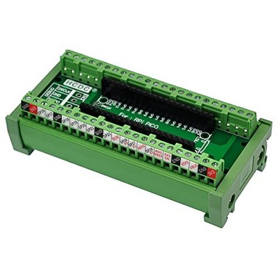 Pico Din Rail | Terminal Block Breakout Module For Raspberry Pi