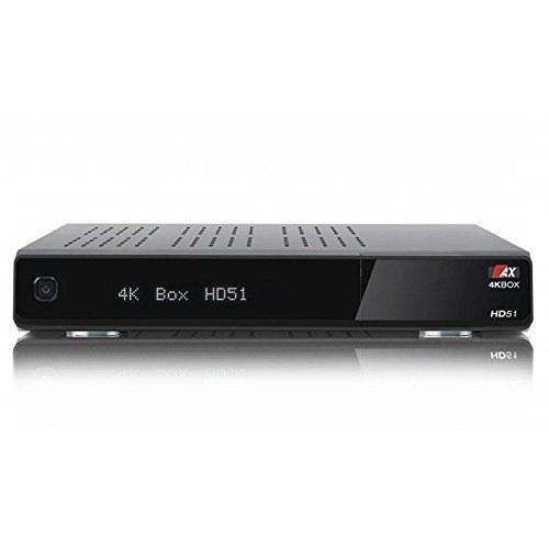 AX 4k-box HD51 UHD 2160p E2 Linux Receiver mit 1x SAT DVB-S2 Tuner for ...