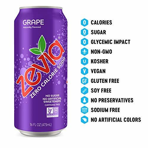 Купить Безалкогольные напитки Zevia LLC Zevia Grape, 16 Oz Can (12count ...